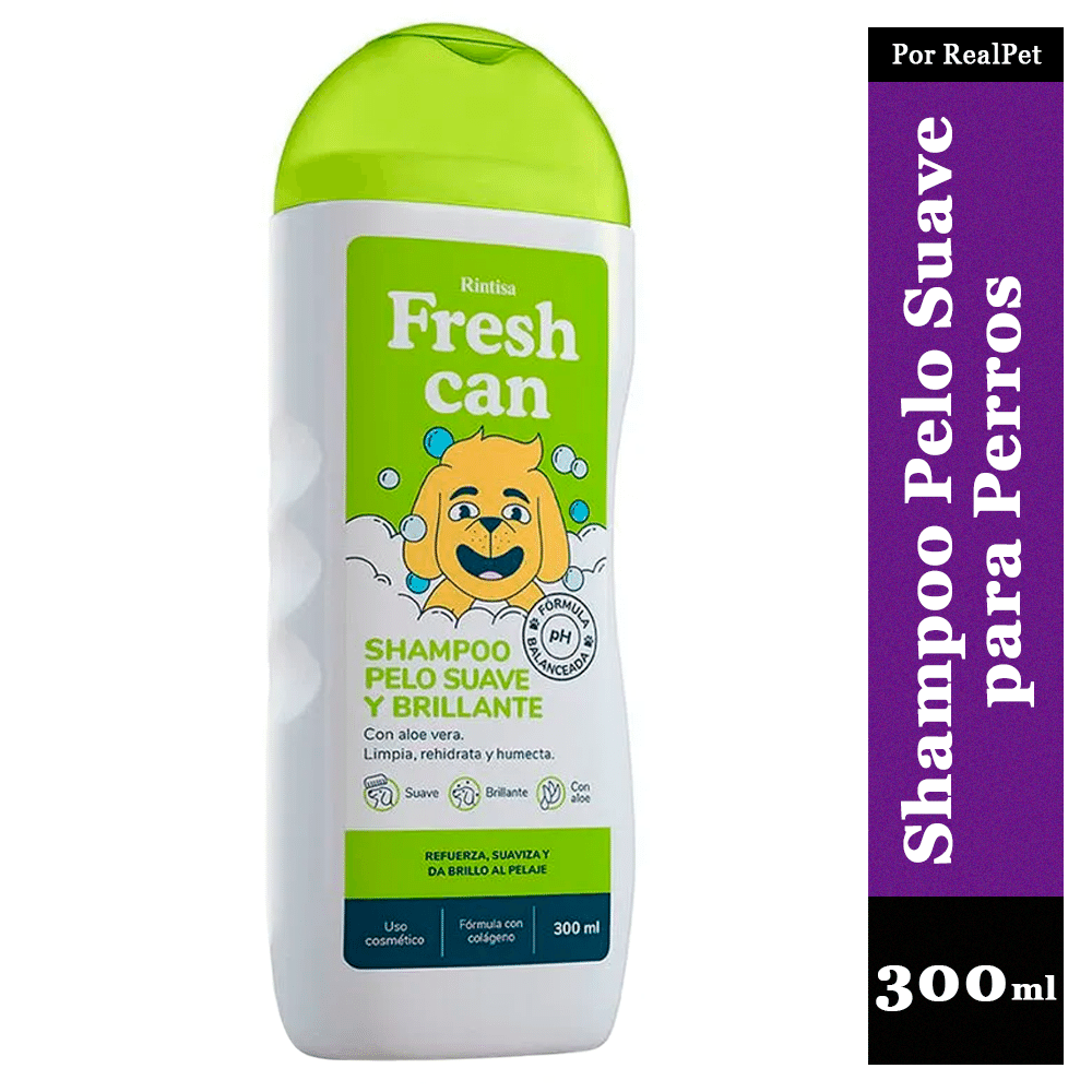 Shampoo para Perros Fresh Can Pelo Suave y Brillante Frasco 300 ml ...